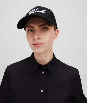 Karl Lagerfeld K/signature Cap - Black