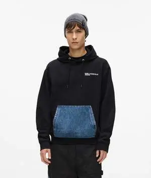 KL JEANS Jeans Organic Cotton Hoodie With Denim Pocket