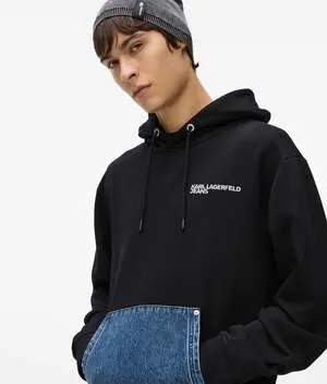 KL JEANS Jeans Organic Cotton Hoodie With Denim Pocket
