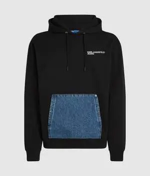 KL JEANS Jeans Organic Cotton Hoodie With Denim Pocket