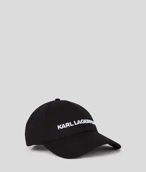 Karl Lagerfeld Embroidered Logo Baseball Cap - Black