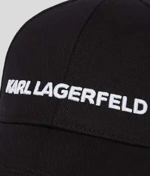 Karl Lagerfeld Embroidered Logo Baseball Cap - Black