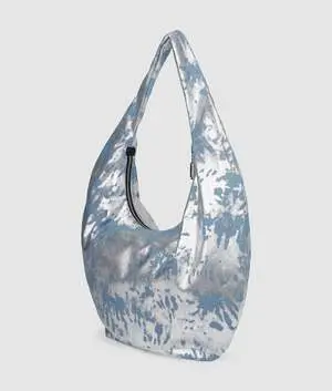 KL JEANS Large High-shine Denim Hobo Bag