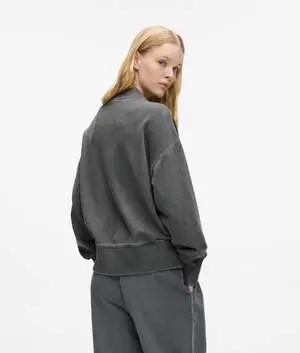 KL JEANS Jeans Washed Zip-up Bomber Sweatshirt