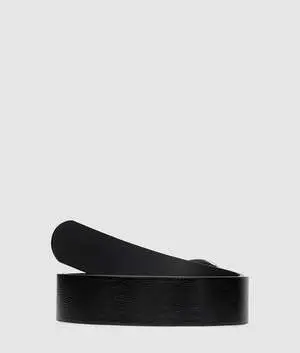 KL JEANS Jeans Round Buckle Leather Belt