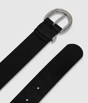 KL JEANS Jeans Round Buckle Leather Belt
