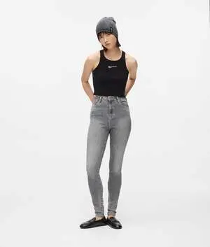 KL JEANS Jeans High-rise Skinny Jeans Denim - Light Grey