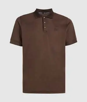 Karl Lagerfeld Square Snap Button Polo Shirt