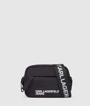 KL JEANS Jeans Logo Nylon Crossbody Bag - Black