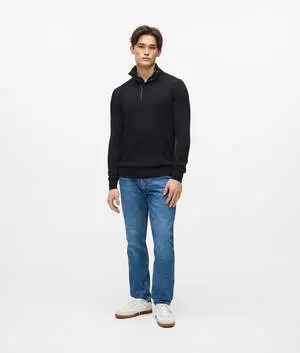 Karl Lagerfeld Tapered Jeans In Blue Denim