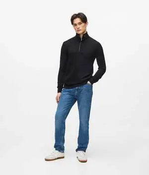 Karl Lagerfeld Tapered Jeans In Blue Denim - Cornflower