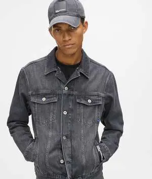 KL JEANS Jeans Regular-fit Washed Denim Jacket