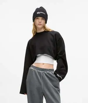 KL JEANS Jeans Layered Cropped Sweatshirt With Fitted Tank