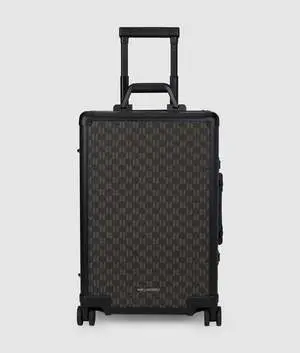 Karl Lagerfeld K/monogram Canvas Trolley Case - Black-brown