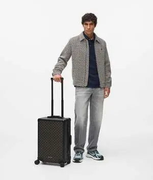 Karl Lagerfeld K/monogram Canvas Trolley Case