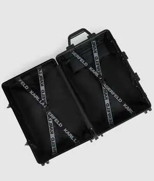 Karl Lagerfeld K/monogram Canvas Trolley Case