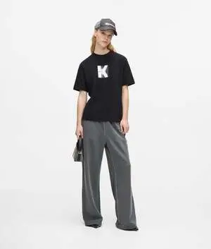 KL JEANS Jeans "k Artwork" Cotton T-shirt - Black