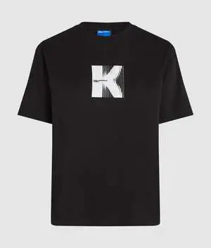 KL JEANS Jeans "k Artwork" Cotton T-shirt - Black