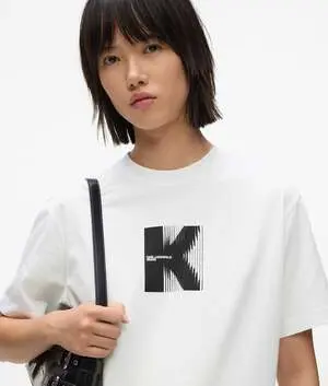 KL JEANS Jeans "k Artwork" Cotton T-shirt - White