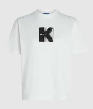 KL JEANS Jeans "k Artwork" Cotton T-shirt - White