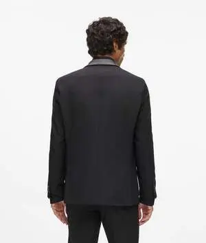 Karl Lagerfeld Faux-leather Detail Blazer