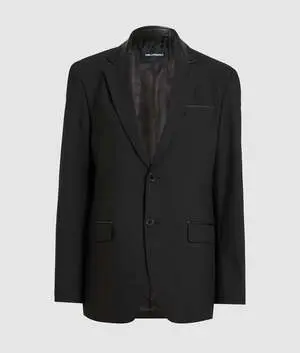 Karl Lagerfeld Faux-leather Detail Blazer