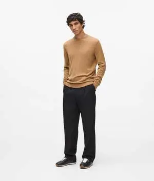Karl Lagerfeld Crewneck Knitted Sweater - Camel