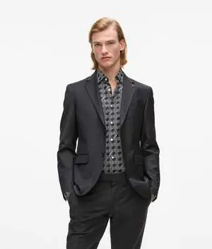 Karl Lagerfeld Slim-fit Blazer - Black