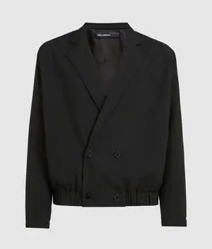 Karl Lagerfeld Short Double-breasted Blazer