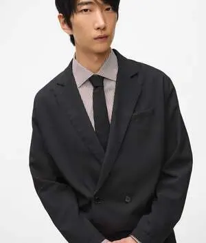 Karl Lagerfeld Short Double-breasted Blazer