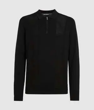Karl Lagerfeld Zip-up Polo Shirt