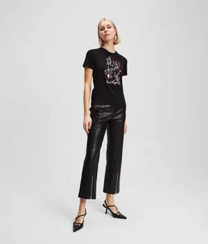 Karl Lagerfeld Organic Cotton T-shirt With Archive Graphic