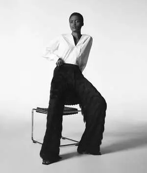 Karl Lagerfeld V-neck Shirt With Balloon Sleeves And Pleated Front