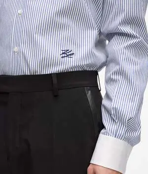 Karl Lagerfeld Striped Shirt - White/blue