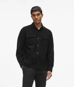 Karl Lagerfeld Chest Pocket Shirt - Black