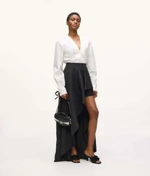Karl Lagerfeld Structured Ruffle Skirt