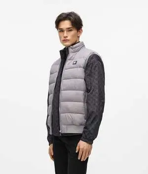 Karl Lagerfeld Lightweight Puffer Gilet - Dark Grey