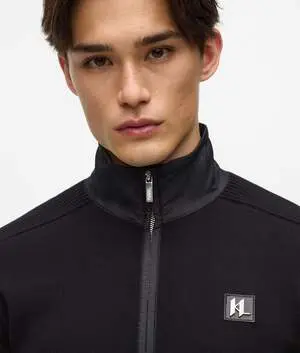 Karl Lagerfeld Knit Zip-up Jacket