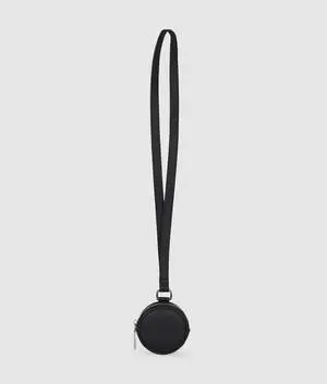 Karl Lagerfeld Rue St-guillaume Leather Pouch On Strap - Black