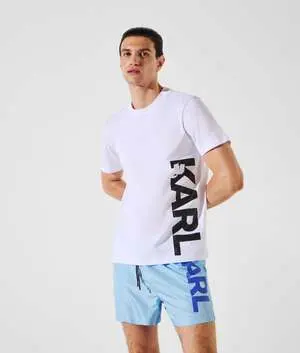 Karl Lagerfeld Logo Beach T-shirt - White