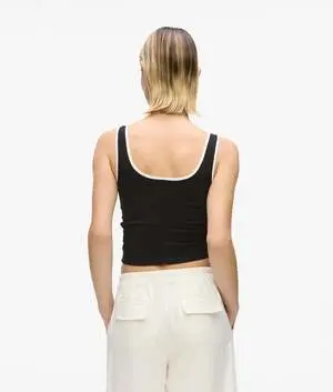 Karl Lagerfeld Cropped Tank Top