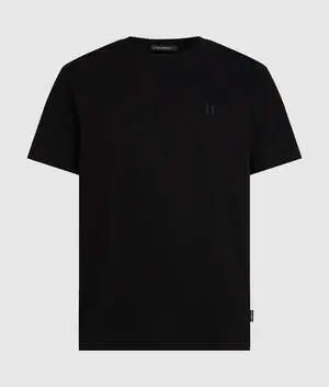 Karl Lagerfeld Monogram Linen Blend T-shirt - Black