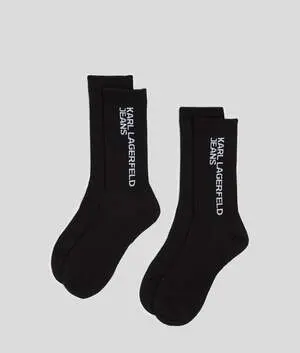 KL JEANS Jeans Logo Socks 2-pack - Black