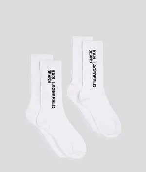 KL JEANS Jeans Logo Socks 2-pack - White