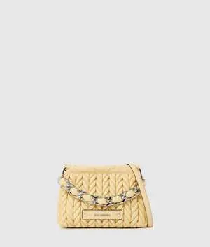Karl Lagerfeld K/weave Chain Crossbody Bag - Sunlight