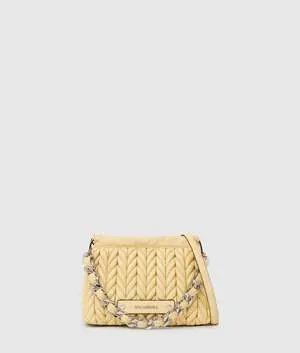Karl Lagerfeld Karl Lagerfeld K/Weave Chain Crossbody Bag Sunlight