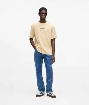 KL JEANS Jeans Marbled Straight-leg Denim - Marble Blue
