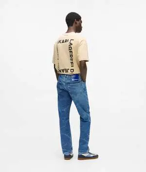 KL JEANS Jeans Marbled Straight-leg Denim