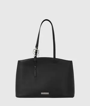 Karl Lagerfeld Ikon Smooth Large Tote Bag - Black