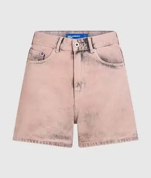KL JEANS Jeans High-rise Ink-effect Denim Shorts